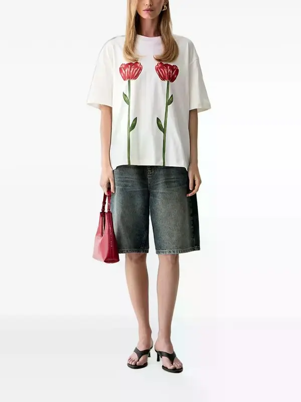 Farm Rio Tulip Print T-shirt