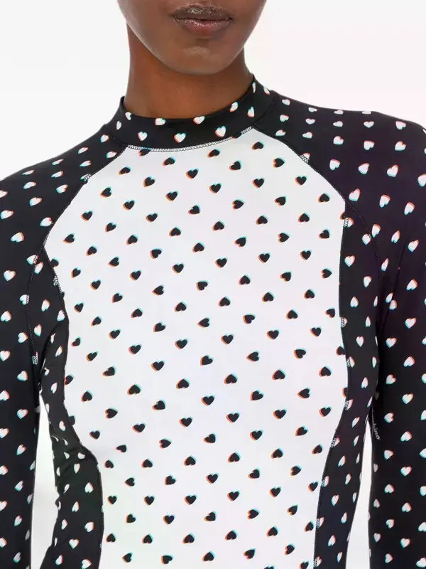 Moschino Printed Technical Jersey Midi Dress