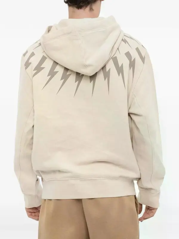 Neil Barrett Fairisle Thunderbolt Hoodie