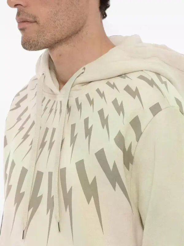 Neil Barrett Fairisle Thunderbolt Hoodie