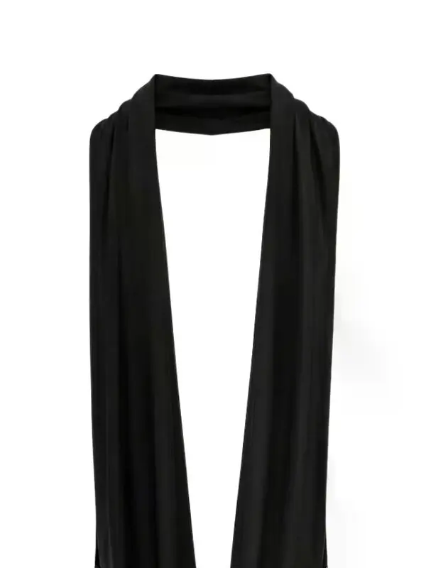 Elisabetta Franchi Draped Halter Bodysuit - Black