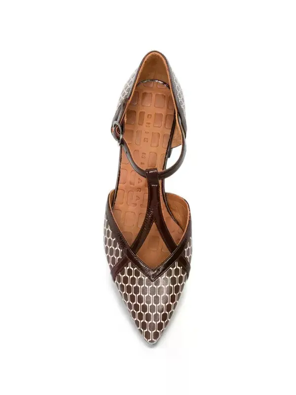 Chie Mihara Hidrow Geometric-print T-bar Pumps