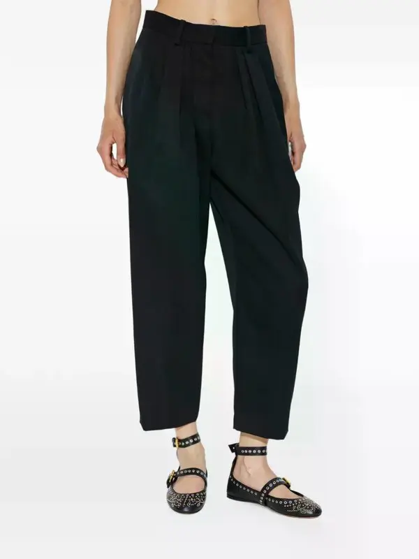 Isabel Marant Étoile Janice Pleated Wool Trousers