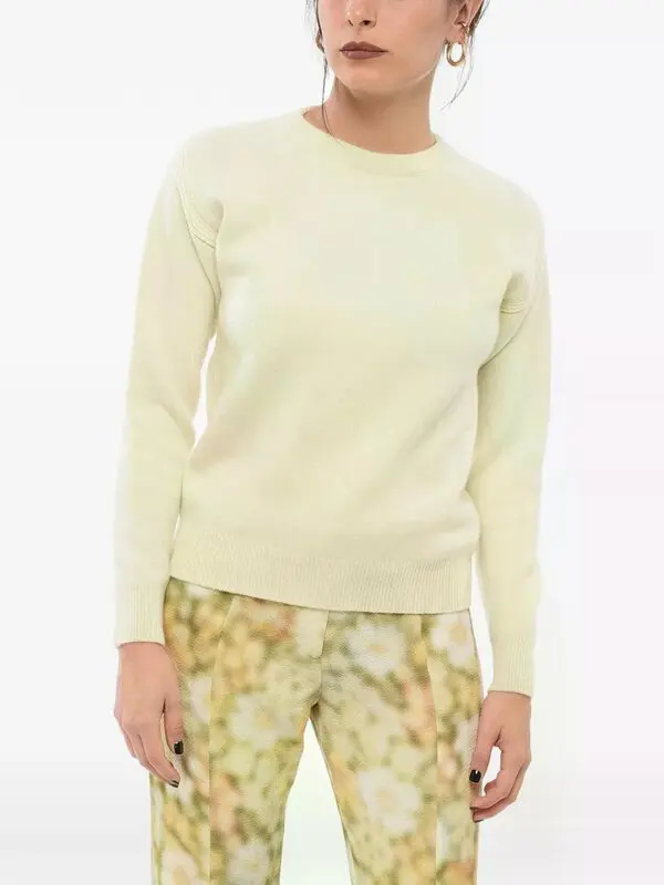 SA SU PHI Cashmere Crew-neck Sweater - Yellow