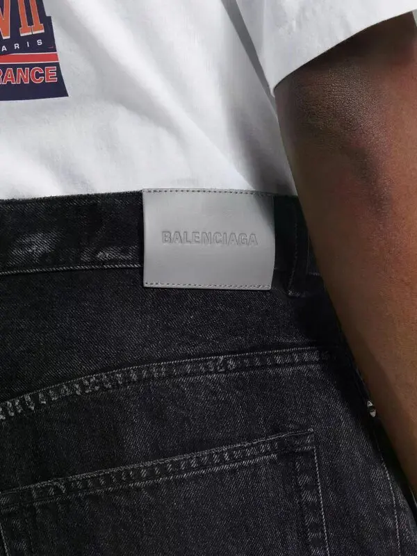 Balenciaga Denim Stay Press Shorts