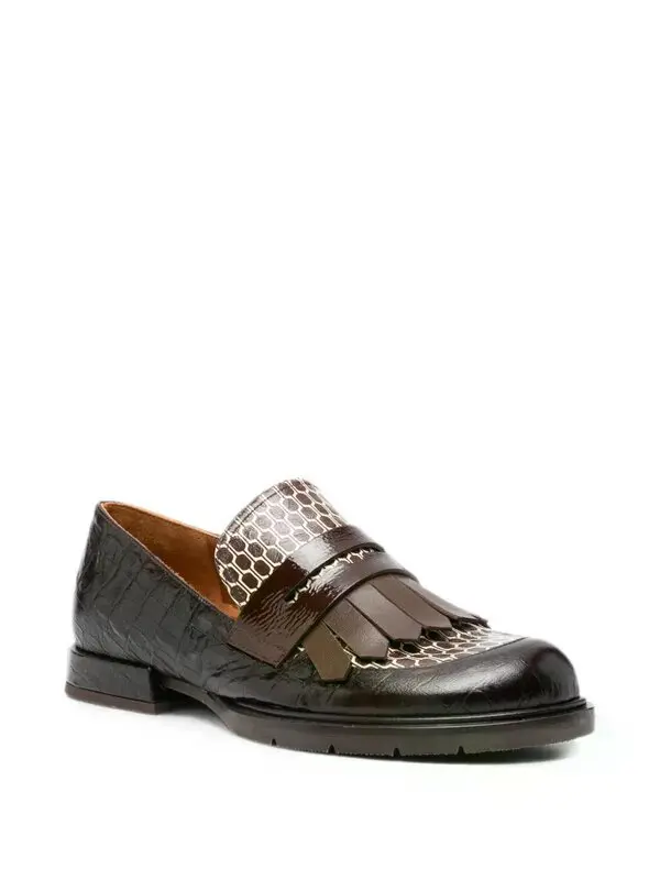 Chie Mihara Jeluse Croc-effect Loafers