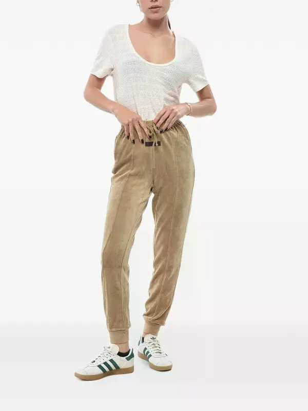 Fear Of God Logo-patch Track Pants - Neutrals