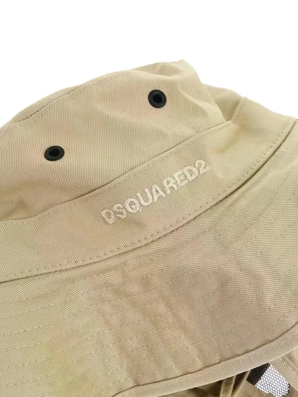 Dsquared2 Logo-embroidered Drawstring Bucket Hat