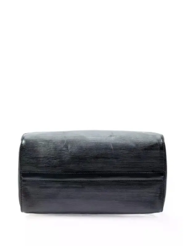 LOUIS VUITTON Speedy Epi Leather Tote Bag - Black