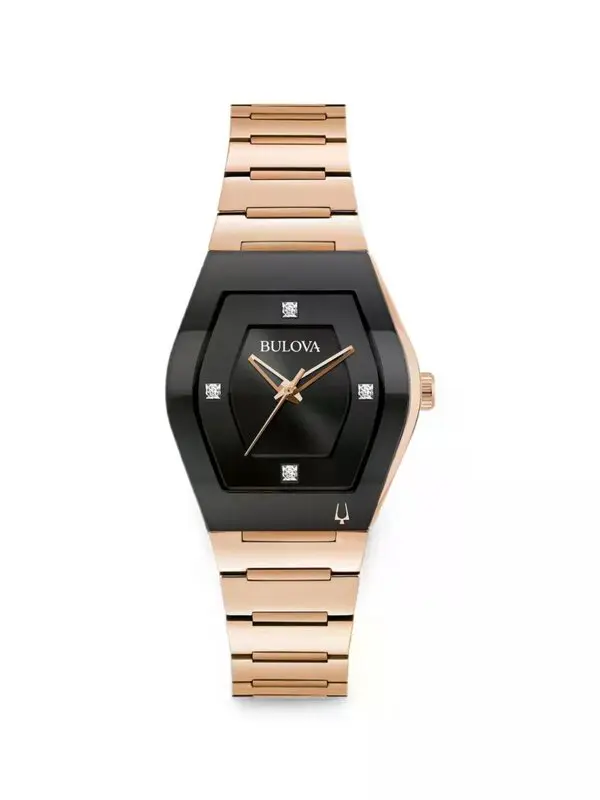 Bulova Gemini 36mm Watch - Black