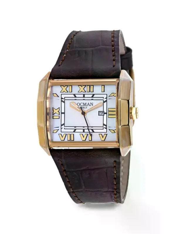 Locman Leather-strap 41mm Watch - Silver