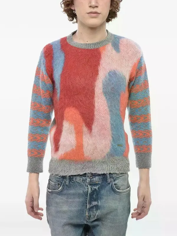 Dsquared2 Tie-dye Heavy-weight Sweater - Red