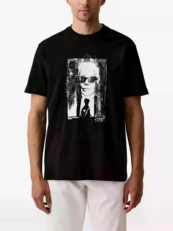Karl Lagerfeld Graphic-print T-shirt - Black