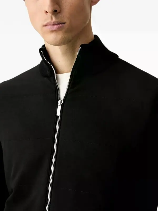 Karl Lagerfeld Logo Plaque Zip-up Jacket