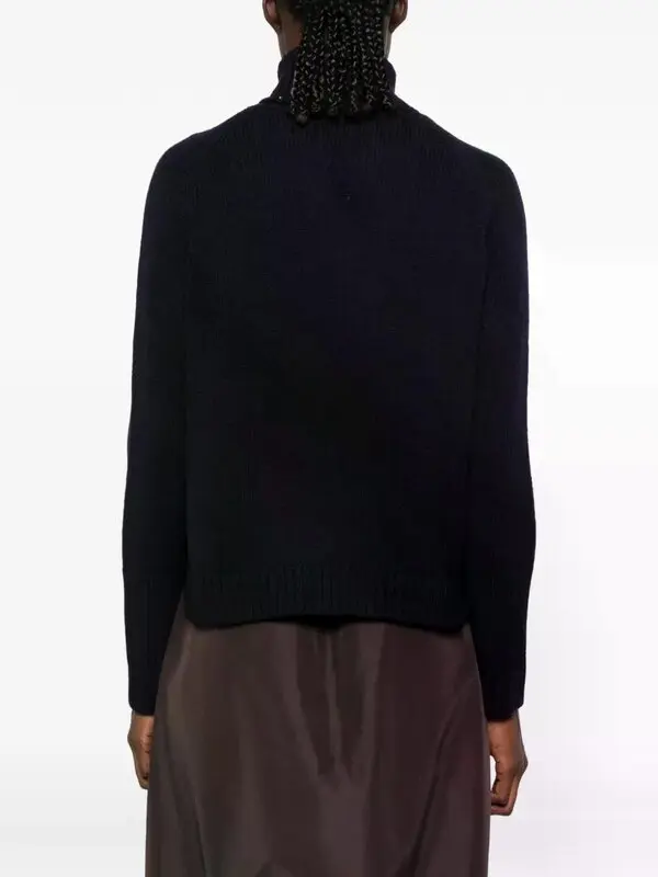 BASE Roll-neck Ribbed-trim Sweater