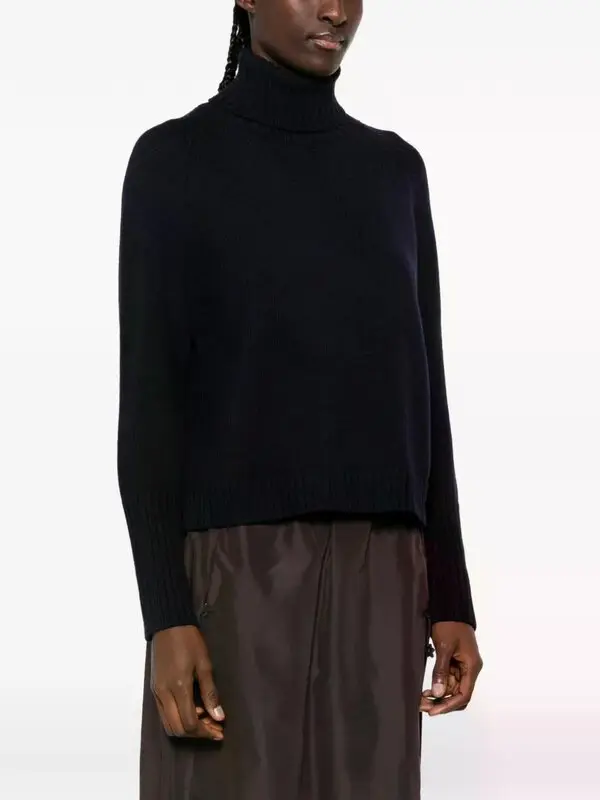 BASE Roll-neck Ribbed-trim Sweater