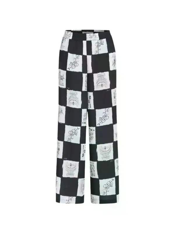 Karl Lagerfeld Fluid Fit Trousers - Black