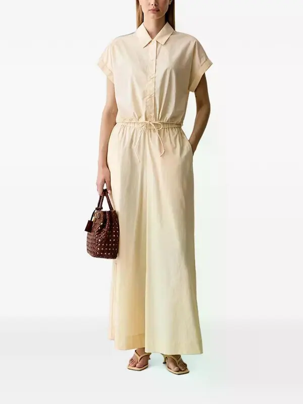 BENETTON Drawstring Waist Wide-leg Trousers
