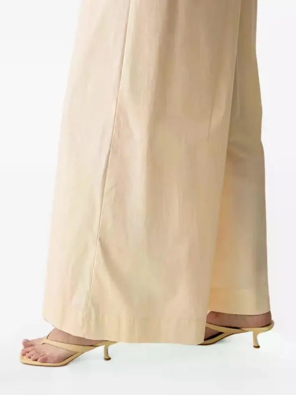 BENETTON Drawstring Waist Wide-leg Trousers