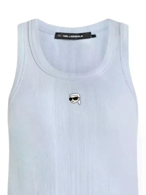 Karl Lagerfeld Ikon Ribbed Tank Top