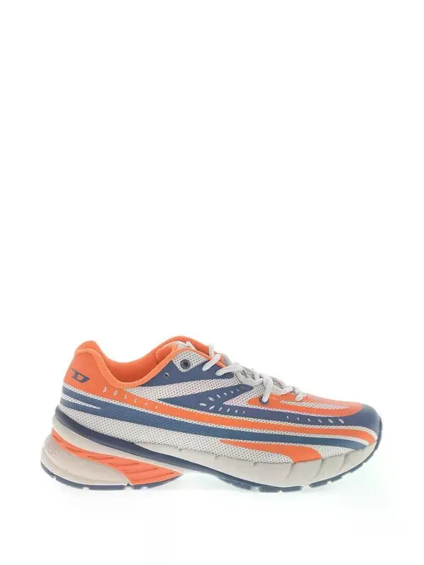 DIESEL® D-airspeed Striped Lace-up Sneakers - Orange