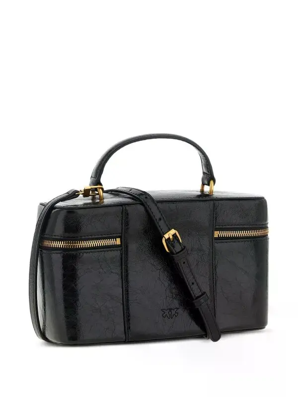 Pinko Love Birds Crumpled-effect Tote Bag