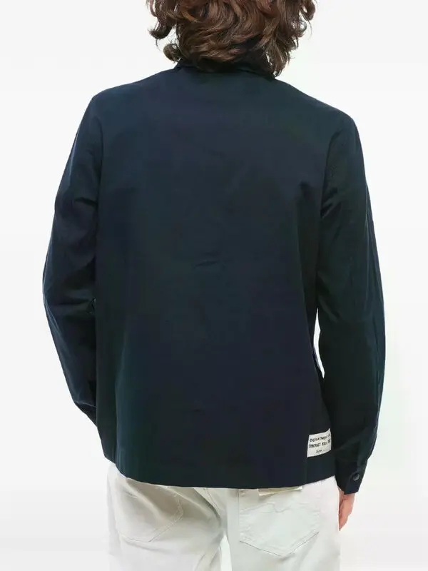 DEPARTMENT 5 Four-pocket Twill Overshirt - Blue