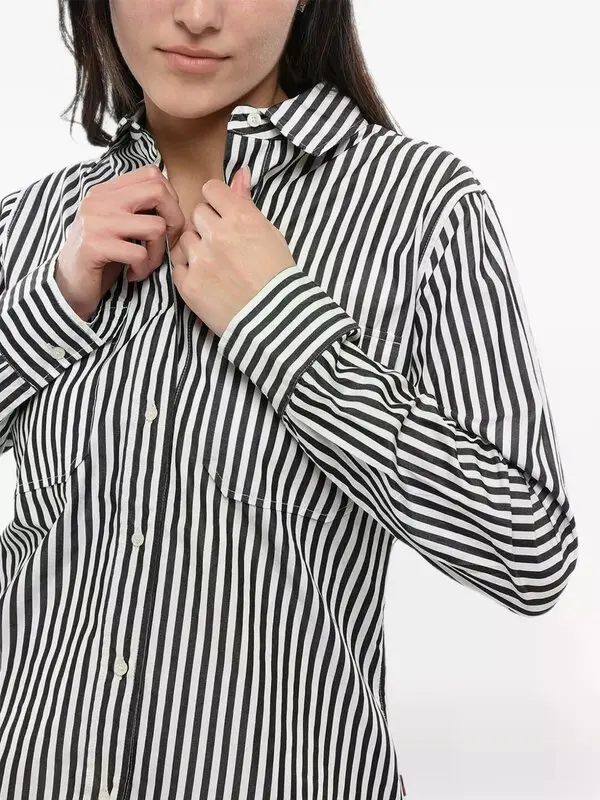 Woolrich Sahariana Striped Cotton Shirt