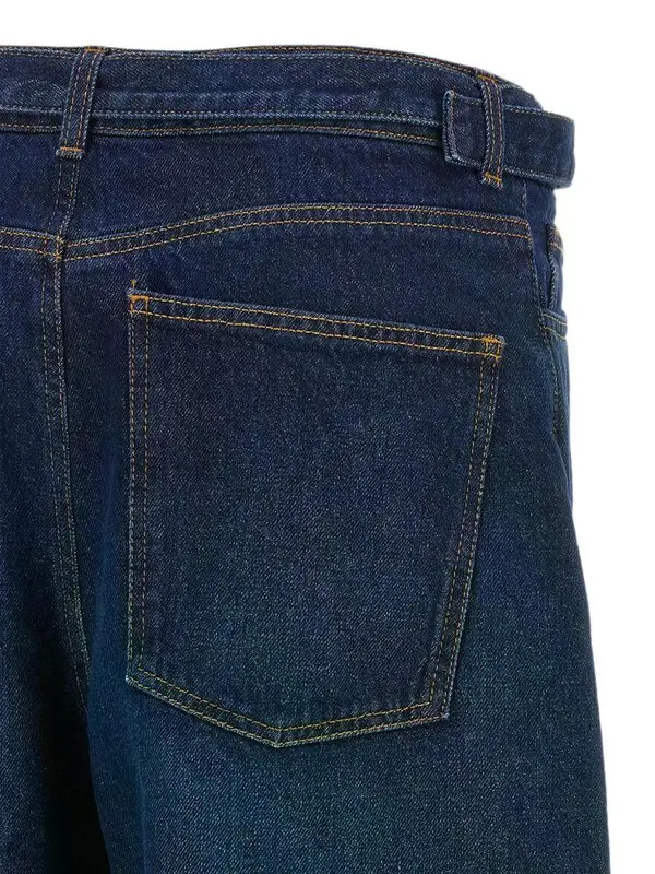TWINSET Belted Barrel-leg Tapered Jeans