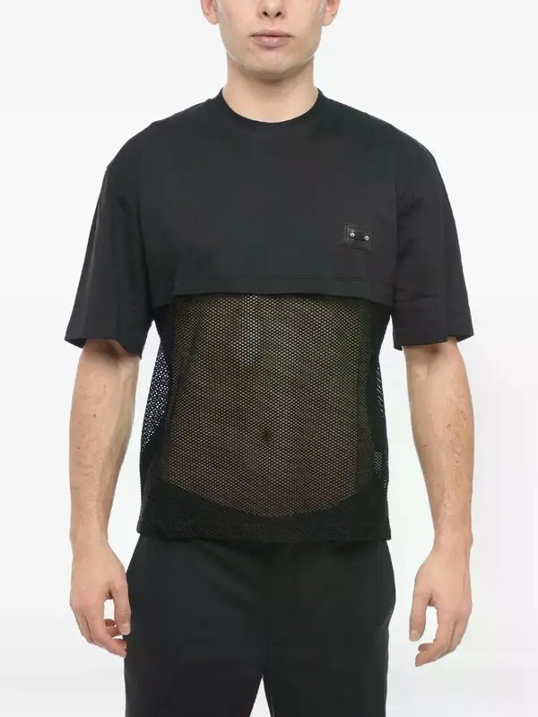 Neil Barrett Mesh-panel T-shirt