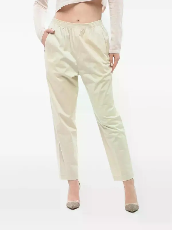 Woolrich Flat-front Elasticated Waist Trousers - Neutrals