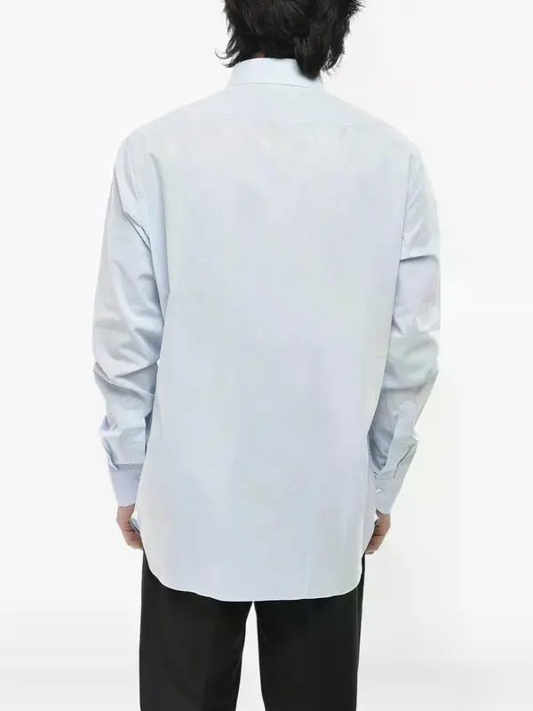 BORRIELLO NAPOLI Button-down Long-sleeve Cotton Shirt