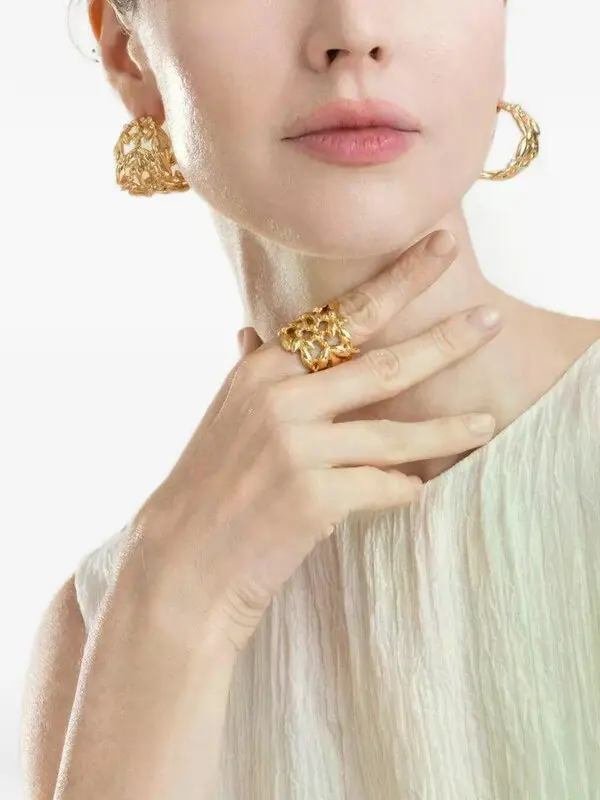 Gas Bijoux Olea Openwork Hoop Earrings
