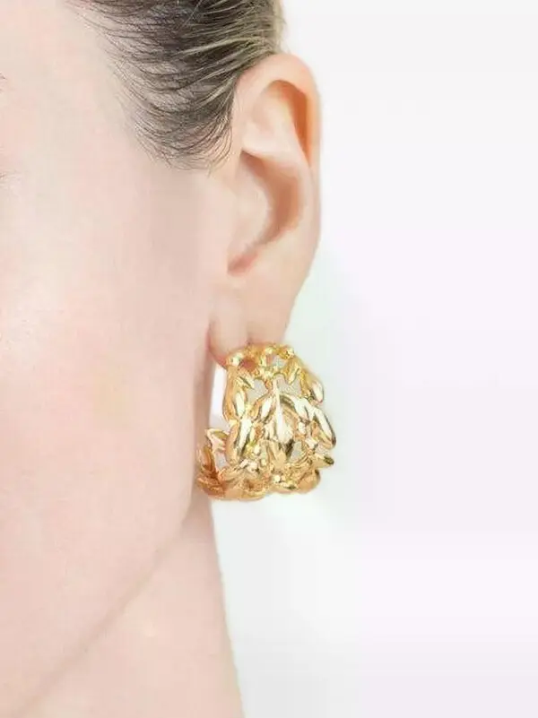 Gas Bijoux Olea Openwork Hoop Earrings