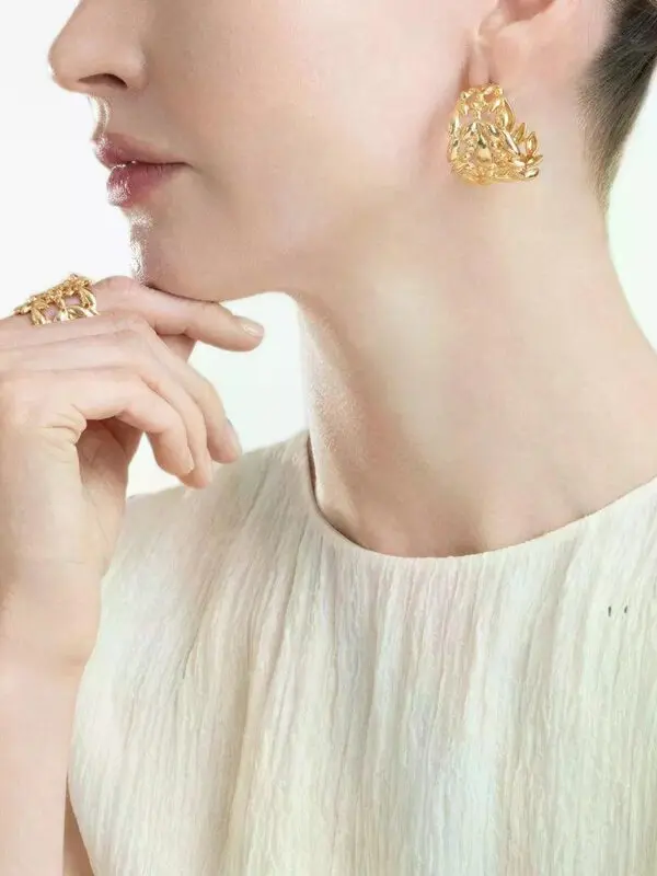 Gas Bijoux Olea Openwork Hoop Earrings
