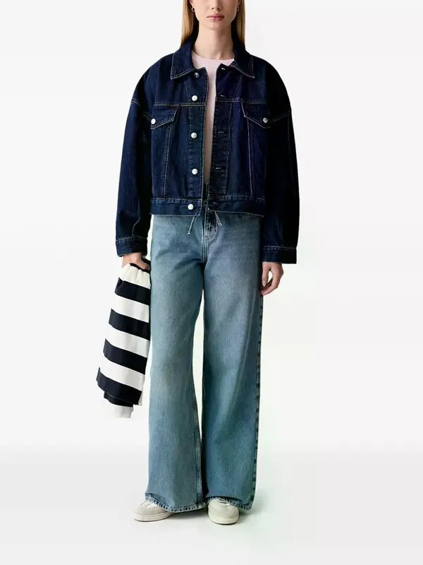 Karl Lagerfeld Tie-fastening Wide-leg Jeans