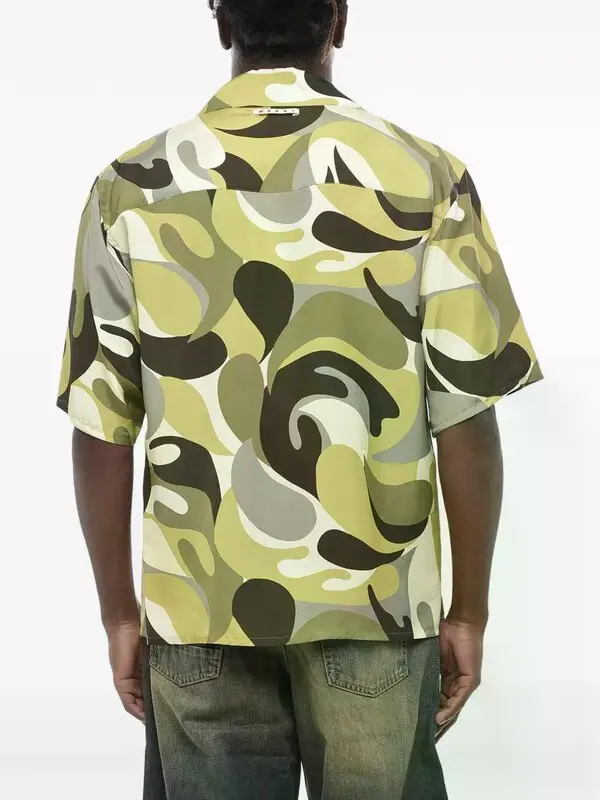 Marni Abstract-pattern Bowling Shirt