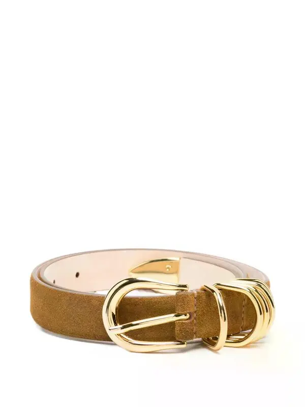 DEHANCHE Hollyhock Suede Belt - Brown