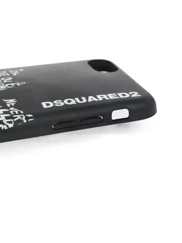 Dsquared2 Leaf-print Logo-detail Iphone 8 Plus Case