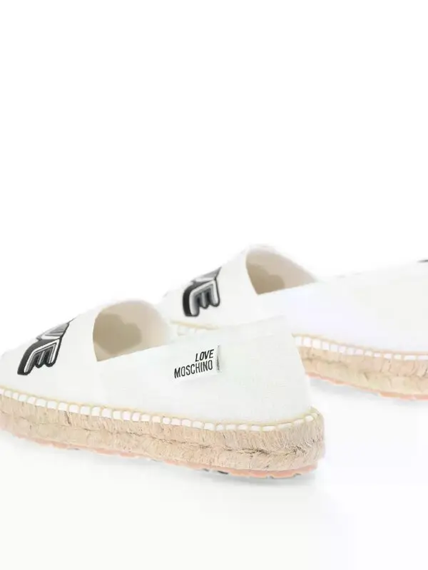 Moschino Logo-print Mesh Espadrilles