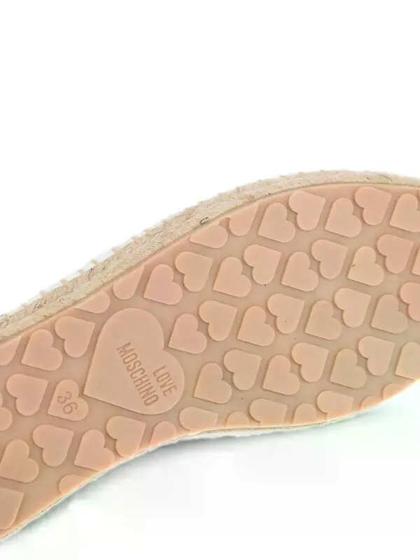 Moschino Print Mesh Espadrilles