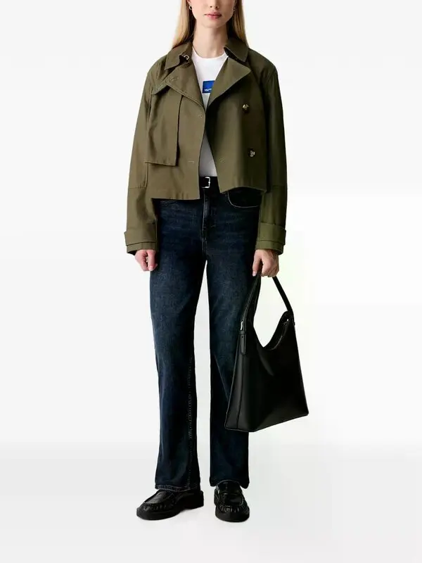 Karl Lagerfeld Straight Leg Jeans With Logo Patch