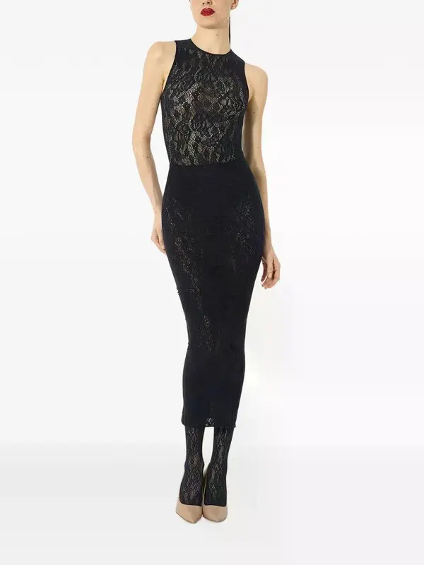 Wolford Infinite Rose Net Skirt