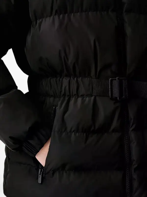 Karl Lagerfeld Belted-waist Puffer Jacket