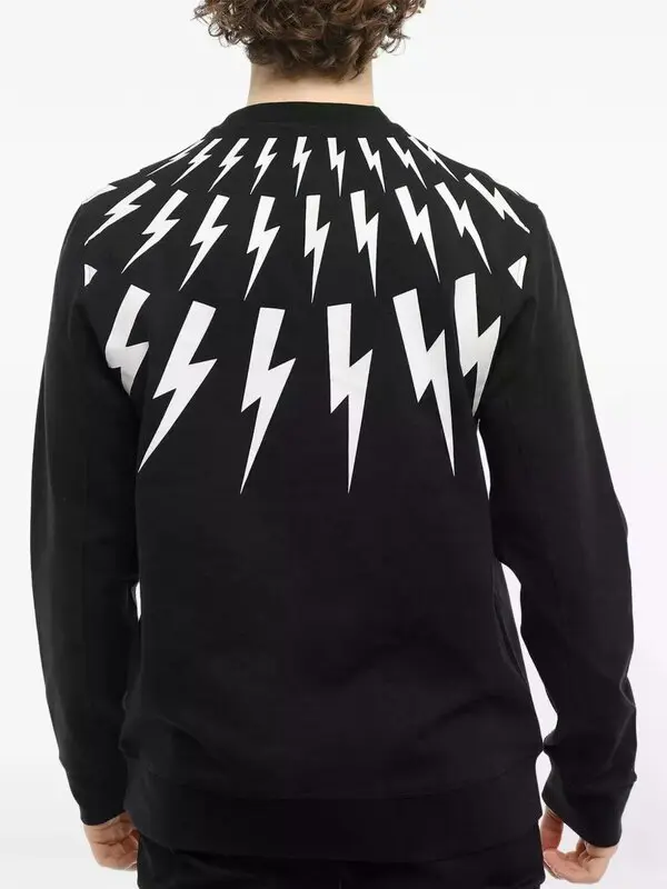 Neil Barrett Fair-isle Thunderbolt Sweatshirt