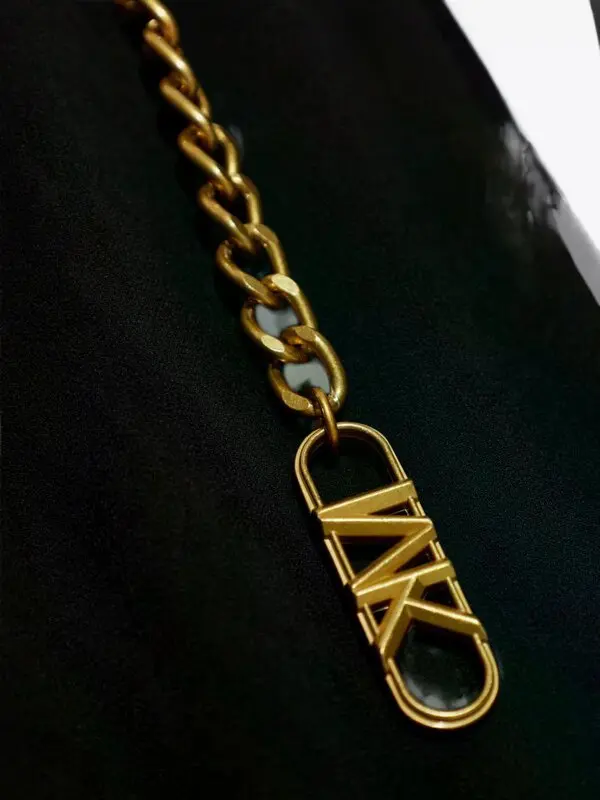 Michael Kors Tiered Maxi Dress With Chain Belt
