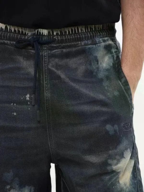 DIESEL® Acid-wash Effect Track Shorts