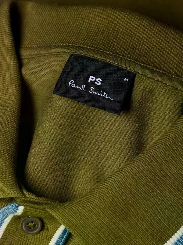 Paul Smith Striped-trim Polo Shirt - Green