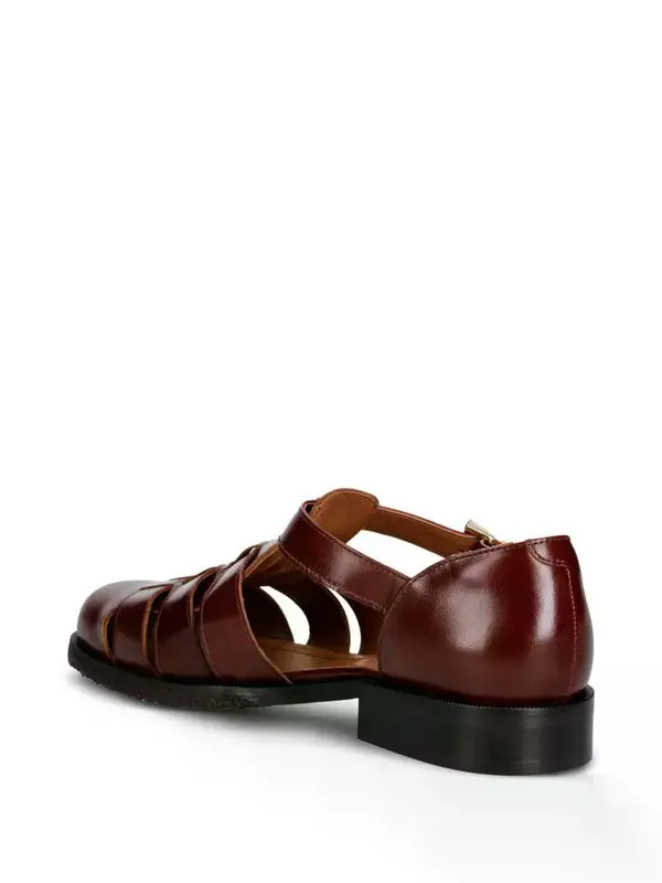 BILLI BI Buckle-fastening Caged Sandals - Brown