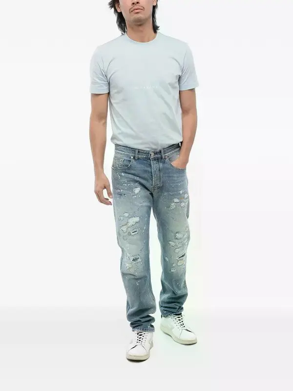 John Richmond Distressed-effect Regular-fit Jeans